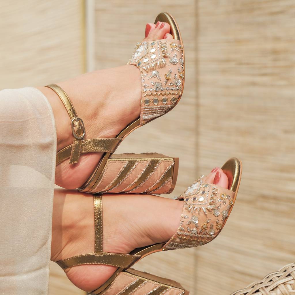 Buy Handcrafted Indian Athena Tower Heels Online