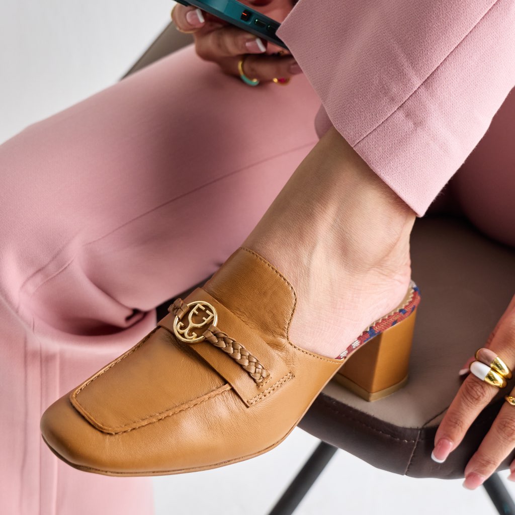 Buy Handcrafted Coffee Run Crew - Tan Brown Loafers Heels